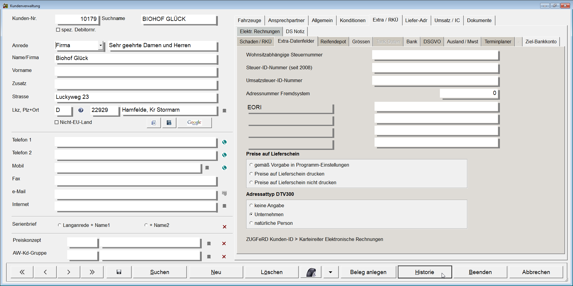 Lieferscheinnummer in der Historie – TOPMOTIVE