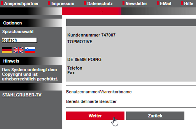 Preisversorgung Stahlgruber in STAkis Profi (Deutschland) – TOPMOTIVE