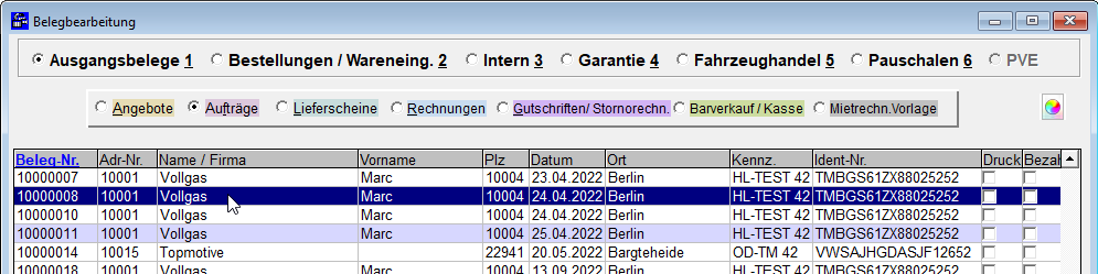 Belege Splitten – TOPMOTIVE